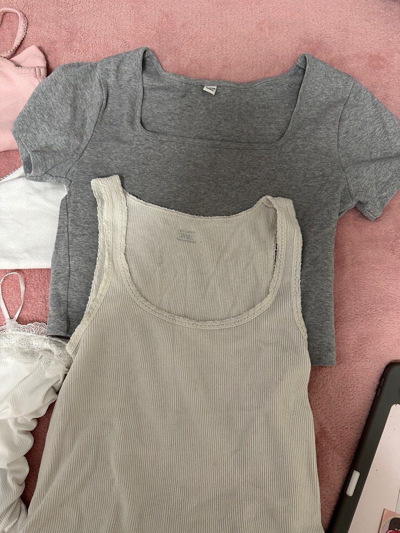 Coquette basic y2k cute tanks, Women's Fashion, Tops, Sleeveless on ...