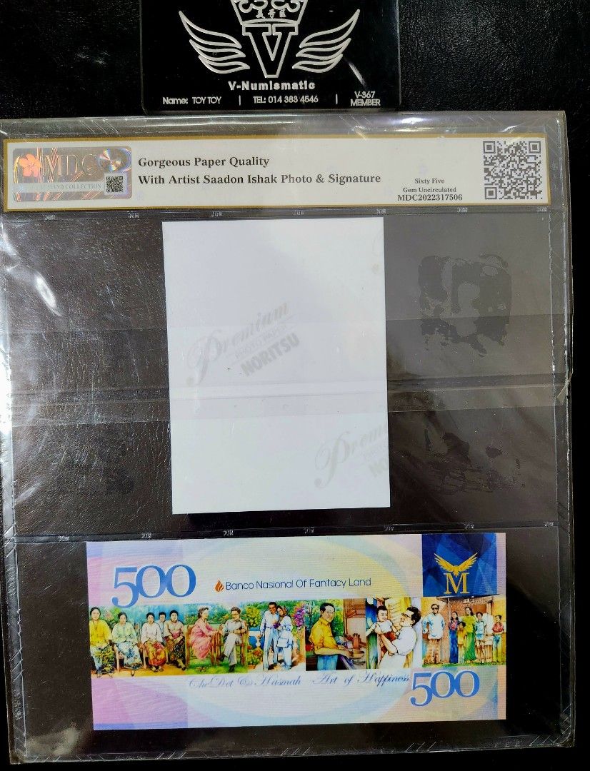 Dr Mahathir Fantasy Note with Autograph, Hobbies & Toys, Collectibles ...