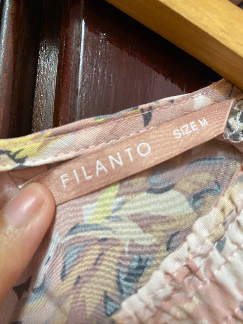 Filanto Floral Blouse in Nude Pink, Women's Fashion, Tops, Blouses on ...