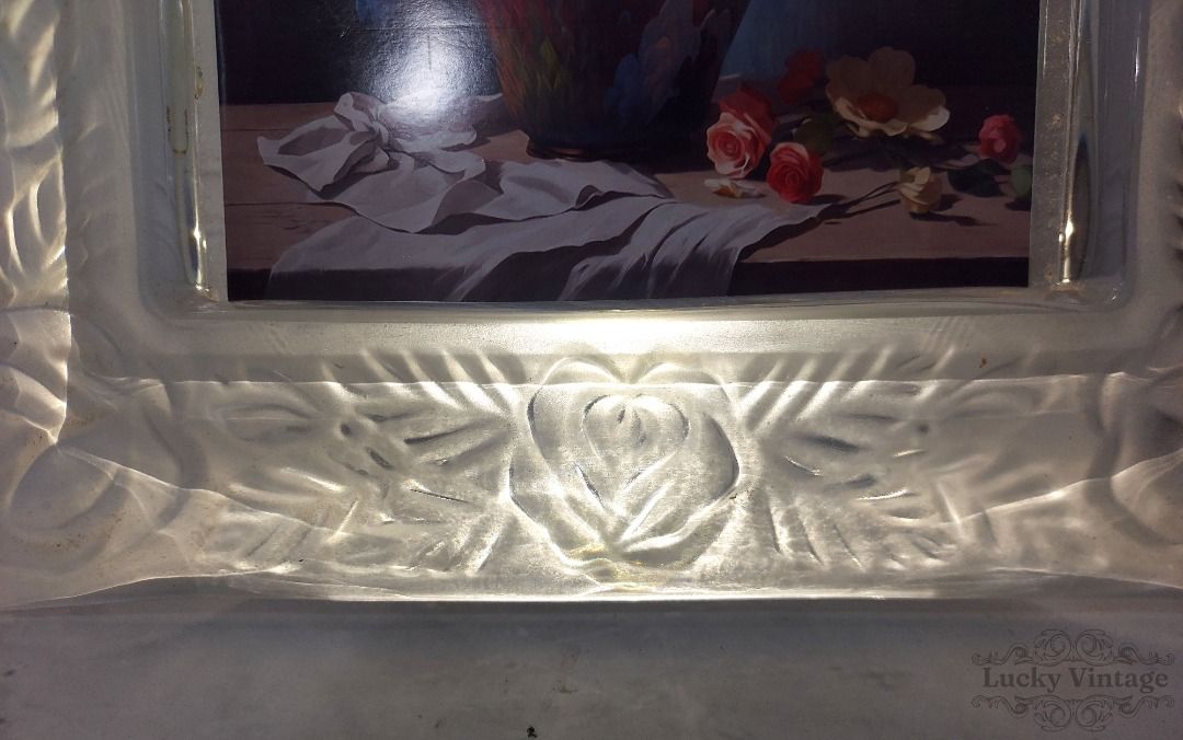 Frame Bunga Vintage Kristal Bening Foto - Flower Shaped Crystal Clear ...