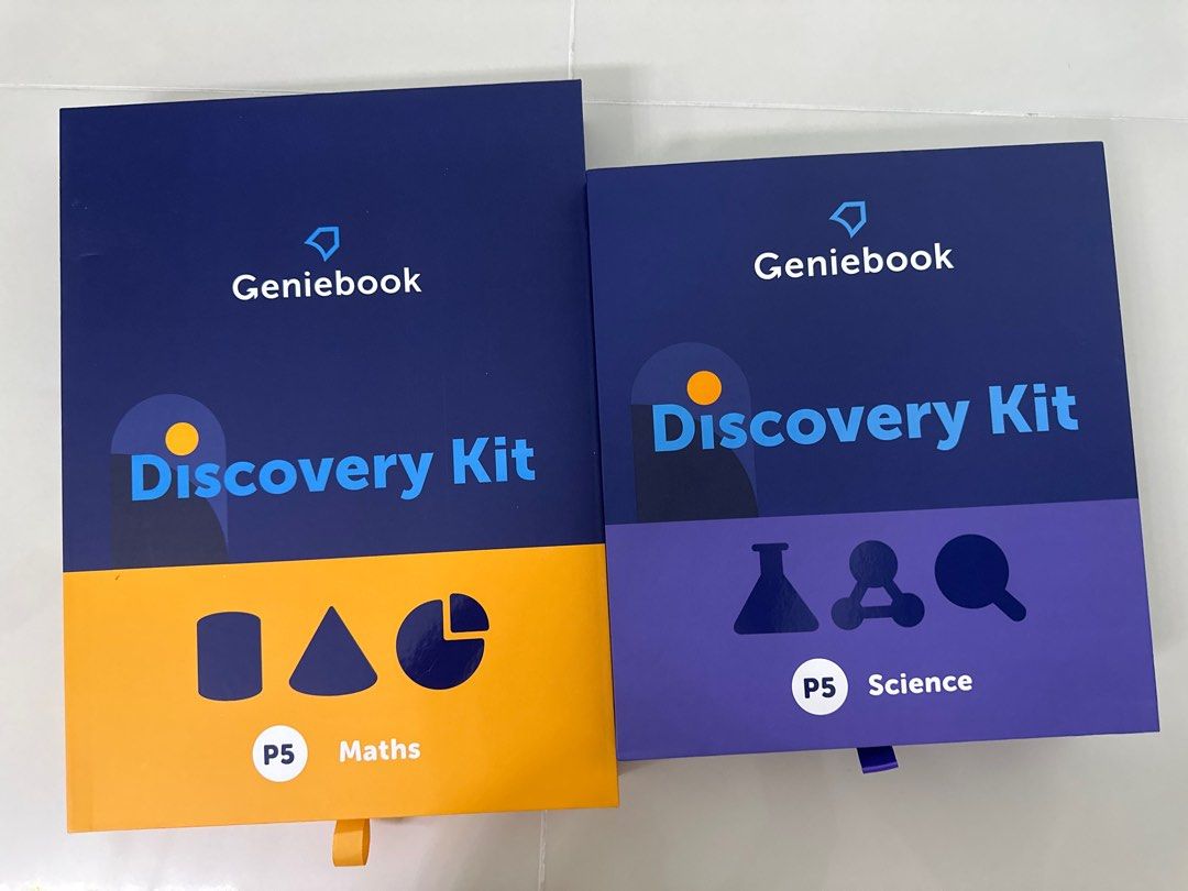 Geniebook Discovery Kit P5 science and P5 Maths, Hobbies & Toys, Books ...