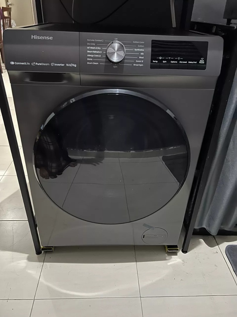 HISENSE WASHER DRYER DUAL INVERTER, TV & Home Appliances, Washing ...
