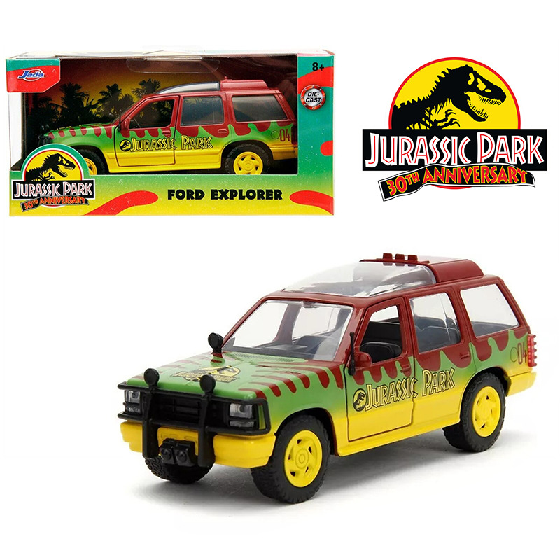 Jurassic Park - Ford Explorer 1:32 Metal Toy Diecast Model Car, Hobbies ...