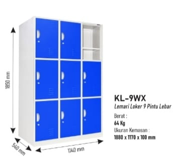 KL-9WX Locker Besi Kozure 9 Pintu 087784314385, Kitchen & Appliances di ...