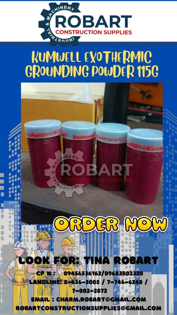 Kumwell Exothermic Grounding Powder 115g, Commercial & Industrial ...