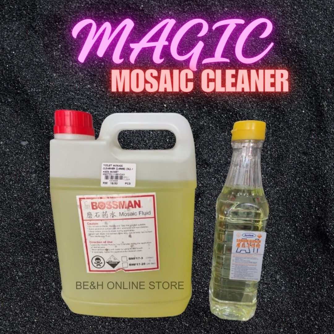 MAGIC MOSAIC FLUID (ACID) CEMENT TILE REMOVER CLEANER ASID MOSAC ...