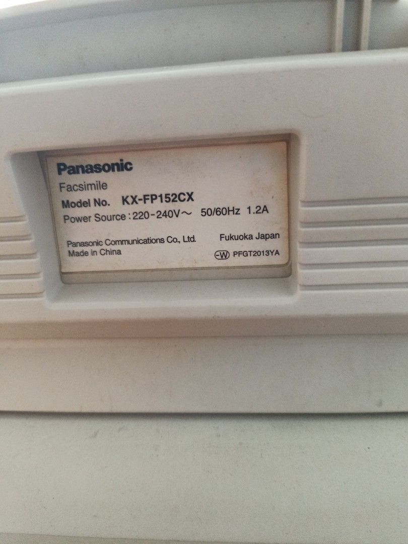 Mesin Fax Panasonic KX-FP152, Elektronik, Lainnya di Carousell