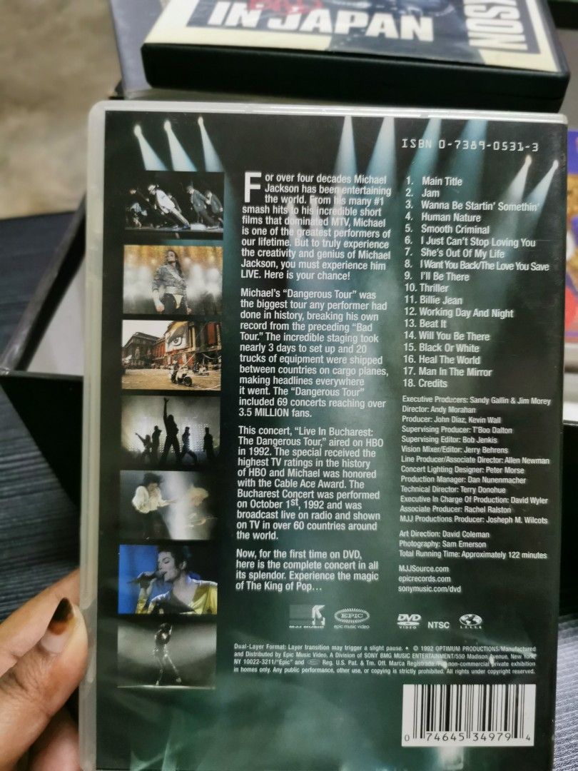 Michael Jackson Live in Bucharest, Hobbies & Toys, Music & Media, CDs & DVDs on Carousell