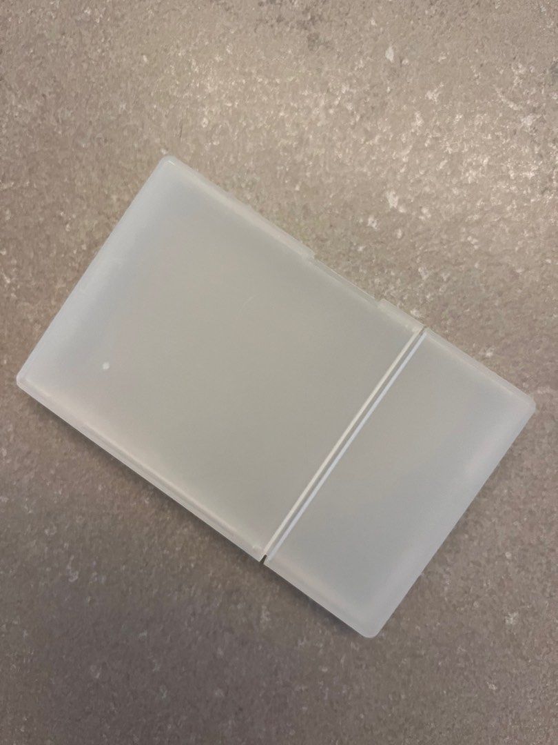 Muji translucent Business card name card holder / clear business card ...
