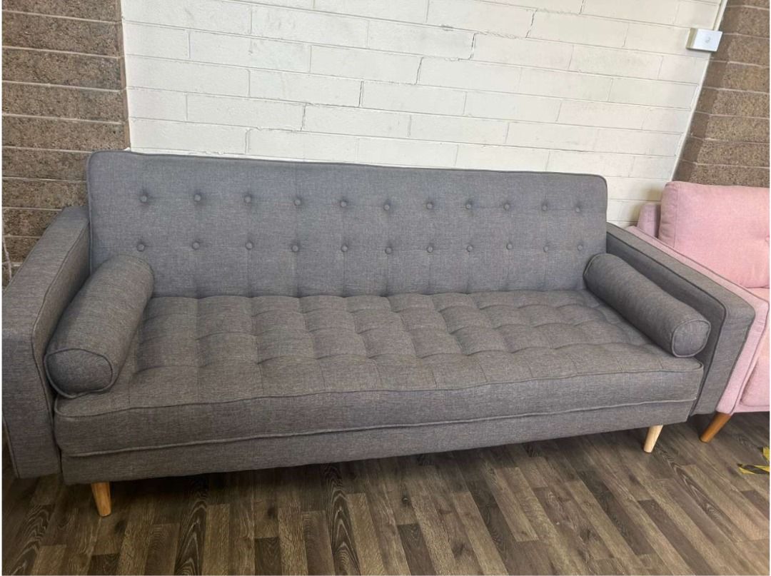 NEW!! SOFIA SOFA BED 3 SEATER - DARK GREY For only $849.99 , Home & Furniture, Furniture on ...