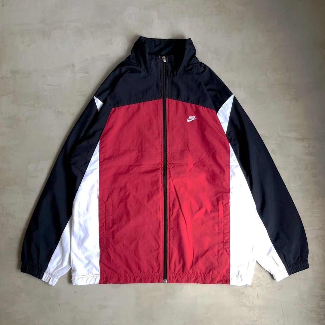 Nike Red and Black Windbreaker, Men's Fashion, Coats, Jackets and Outerwear on Carousell