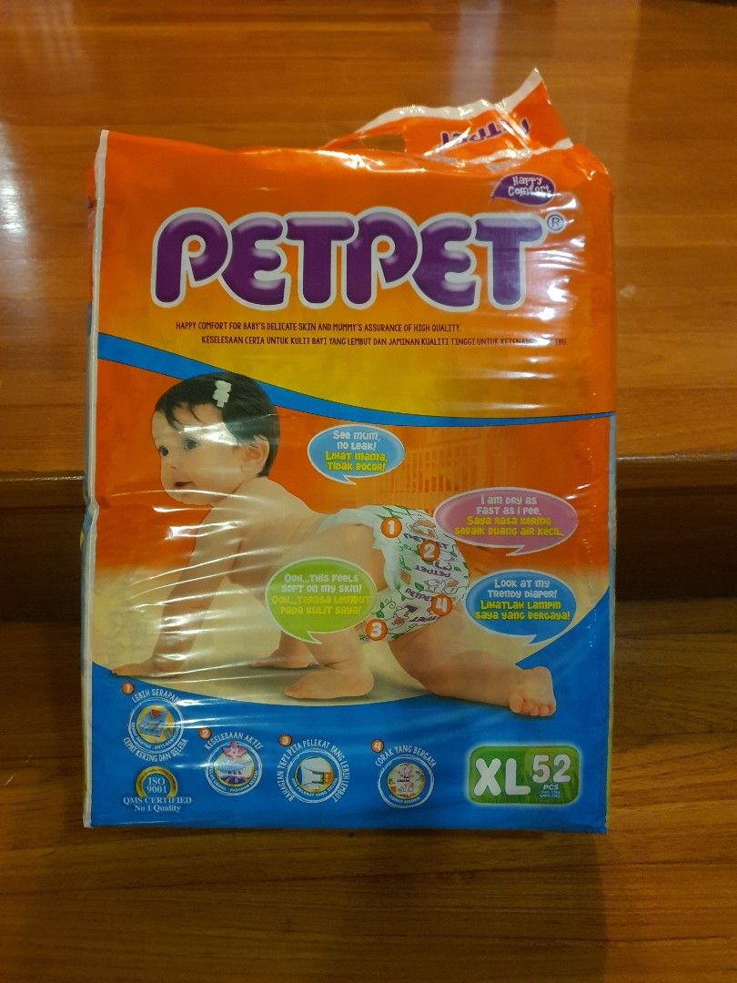 Petpet Tape XL 52 Diapers Pampers, Babies & Kids, Bathing & Changing ...
