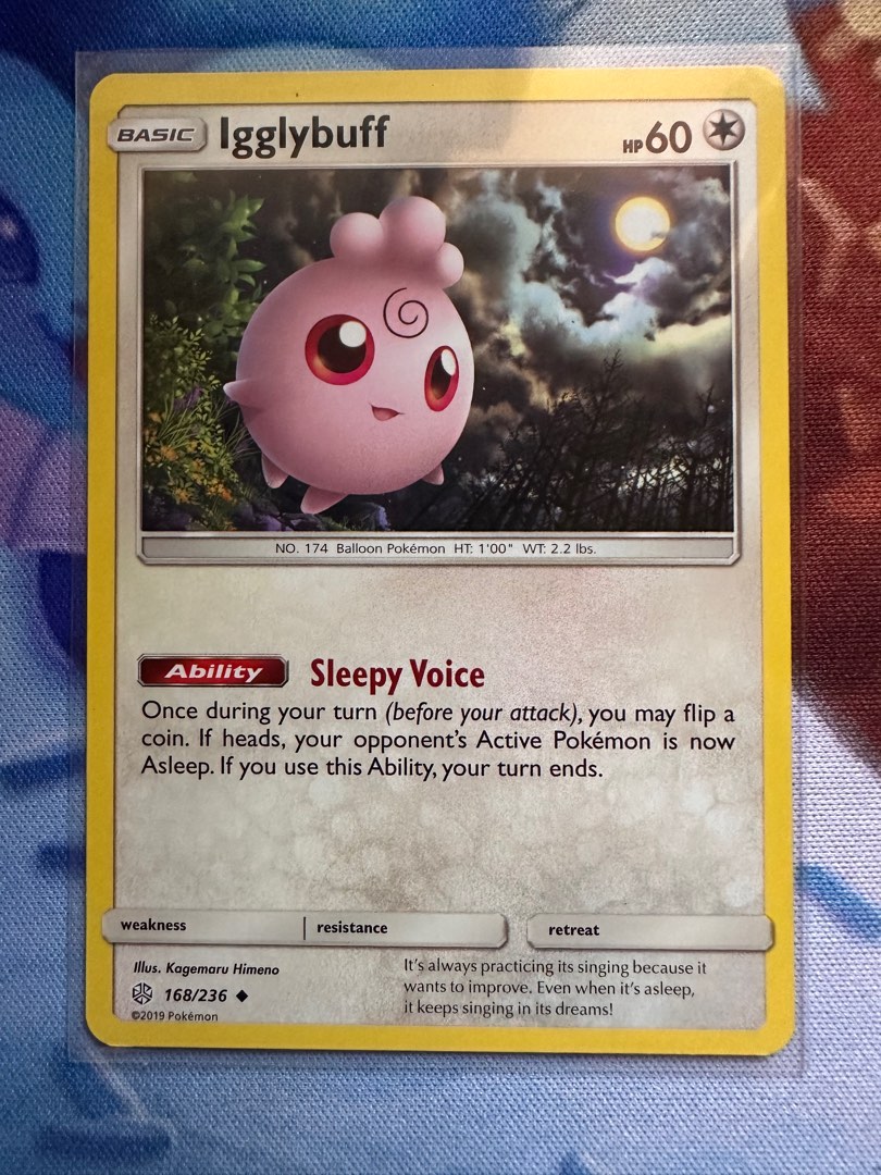 Pokemon Igglybuff Rare TCG Card Game, Hobbies & Toys, Toys & Games on Carousell