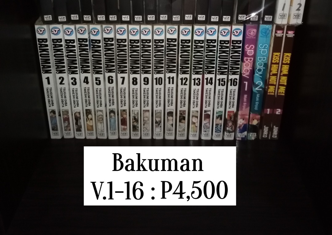 Preloved Manga Set - Bakuman Volumes 1 to 16, Hobbies & Toys, Books & Magazines, Comics & Manga ...
