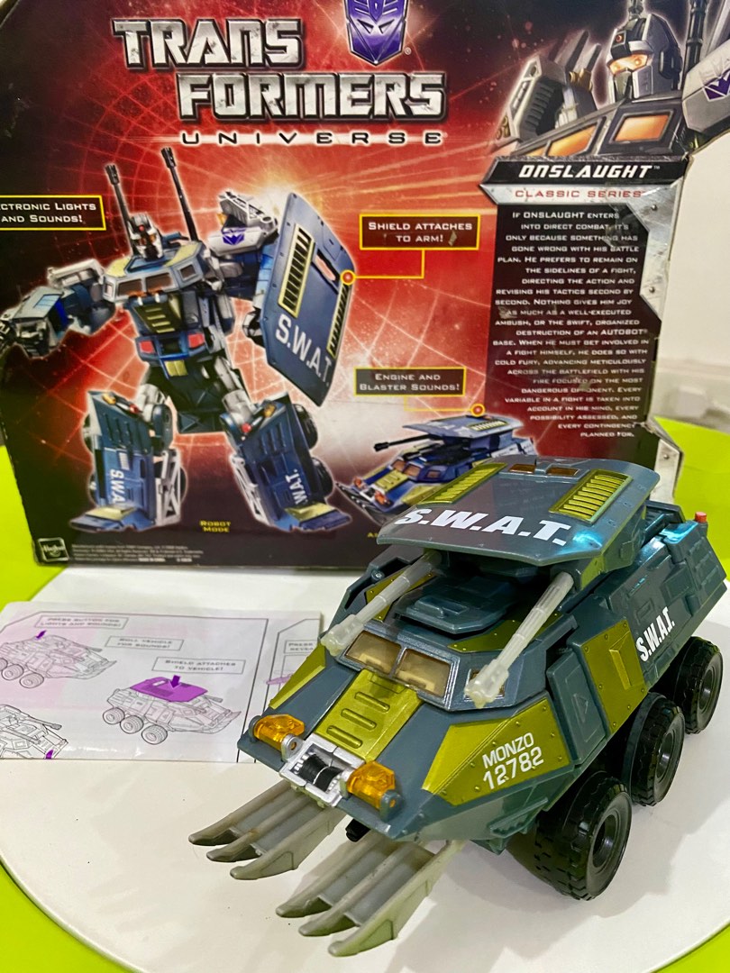 Preloved Transformers Universe Onslaught Ultra Class with Box Big Toy ...