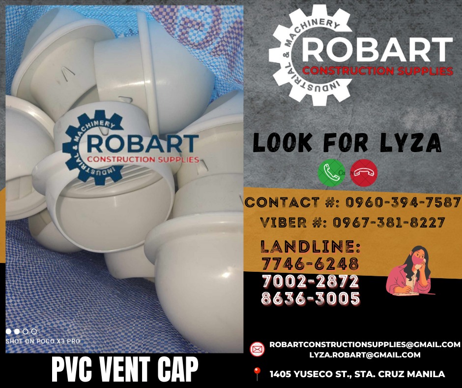 PVC Exhaust Vent Cap, Commercial & Industrial, Construction Tools ...