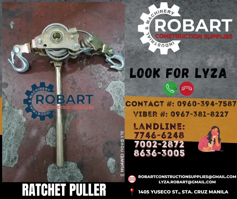 Ratchet Puller, Commercial & Industrial, Construction Tools & Equipment ...