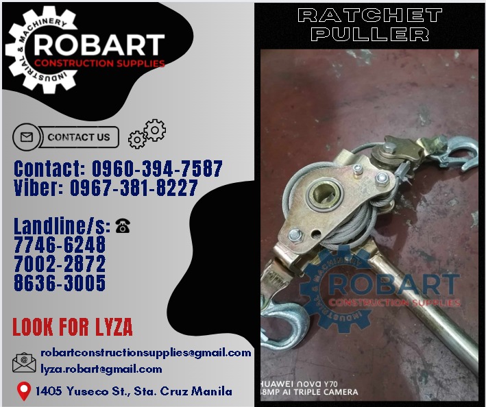 Ratchet Puller, Commercial & Industrial, Construction Tools & Equipment ...