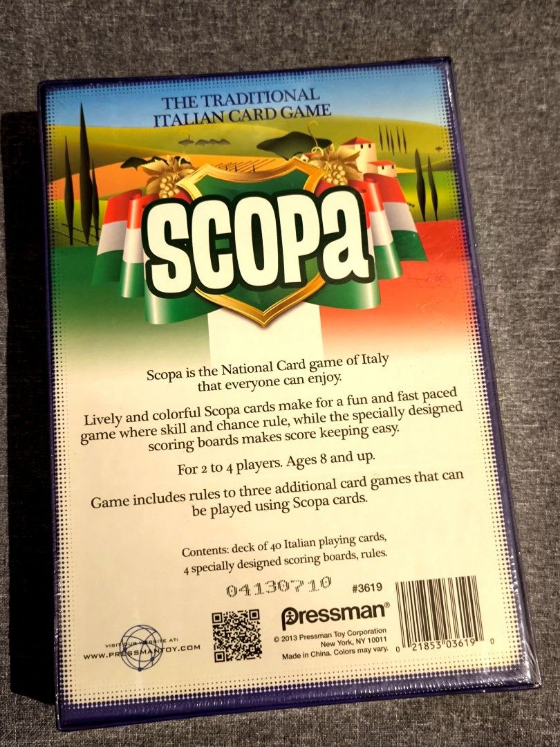 Scopa The Traditional Italian Card Game, Hobbies & Toys, Toys & Games ...