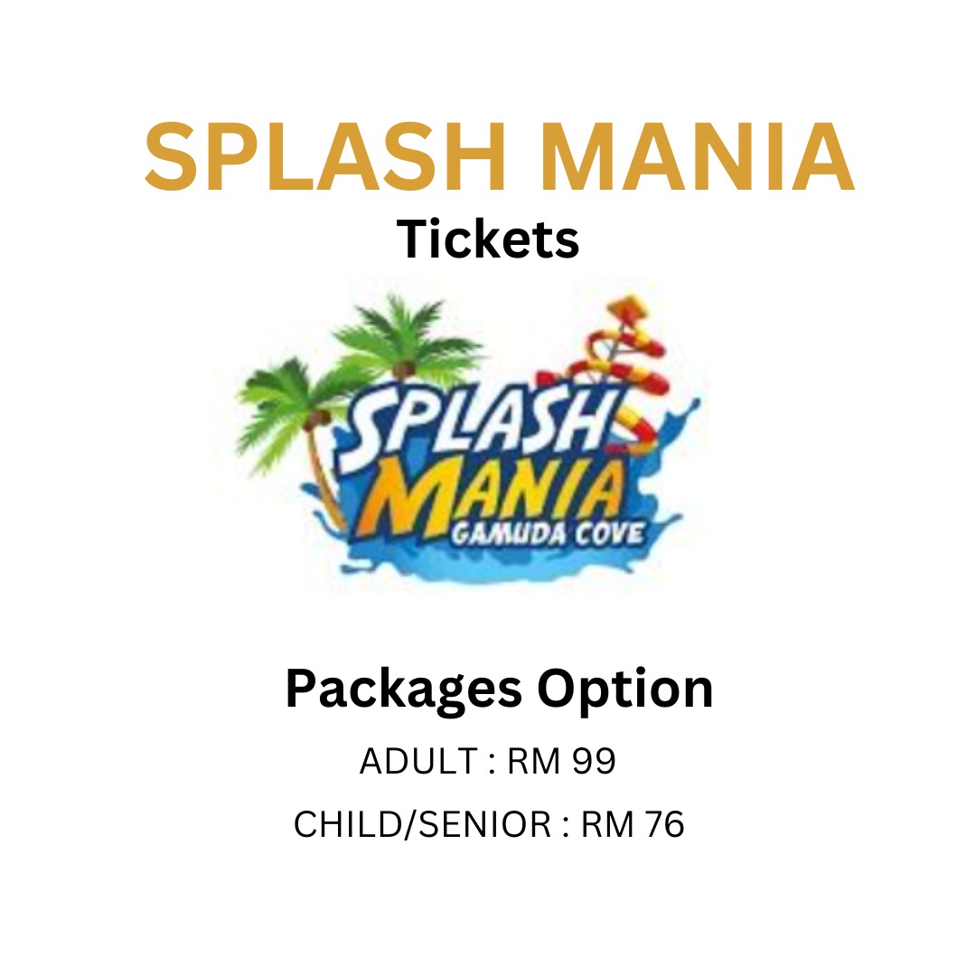 Splash Mania Gamuda Cove Waterpark(Low Price), Tickets & Vouchers ...