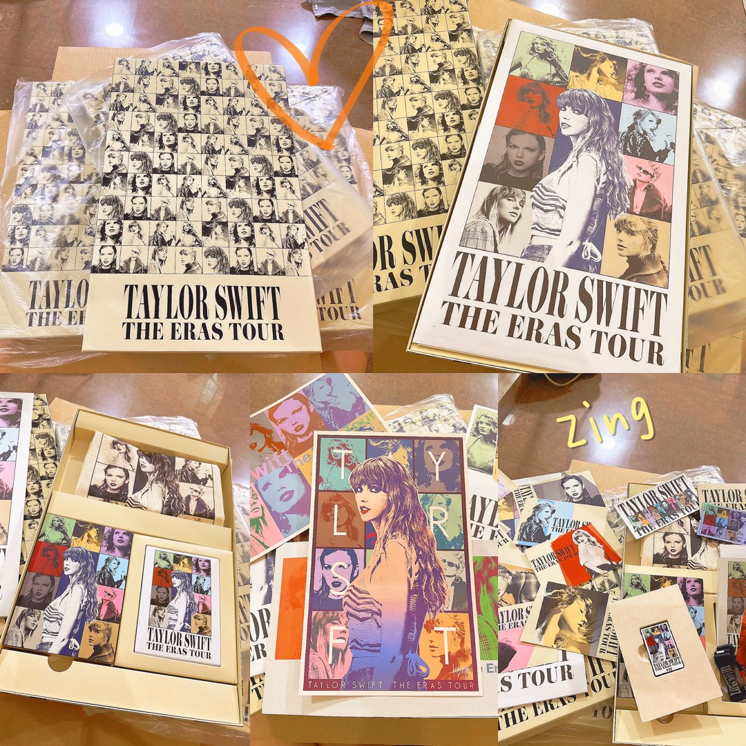 Taylor Swift the Eras Tour VIP Merchandise Box, Hobbies & Toys ...