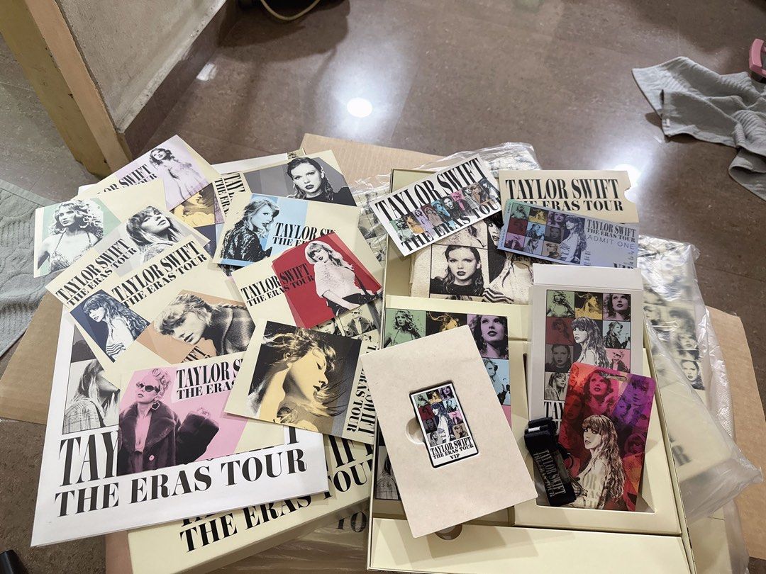 Taylor Swift the Eras Tour VIP Merchandise Box, Hobbies & Toys ...