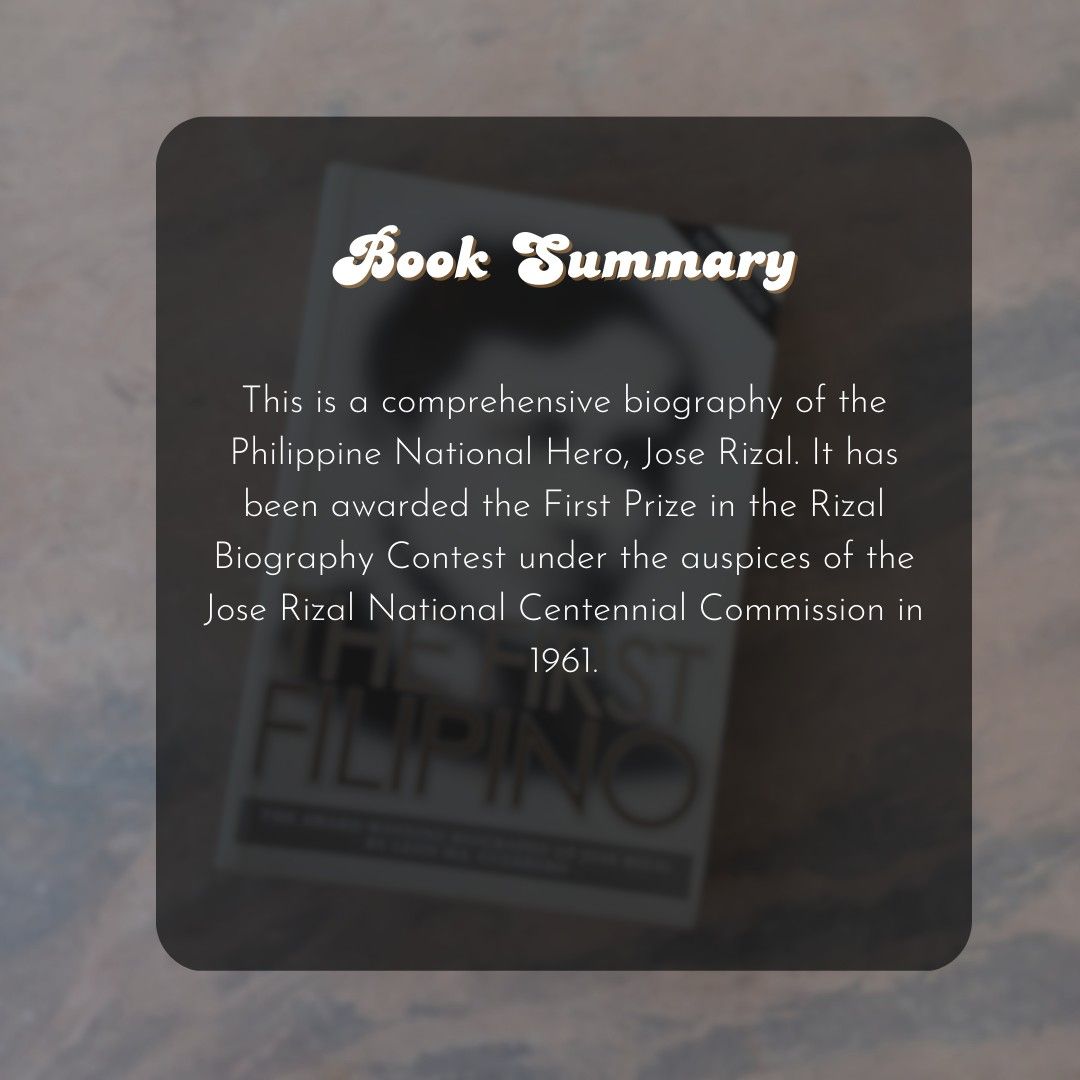 The First Filipino: A Biography of Jose Rizal, Hobbies & Toys, Books ...