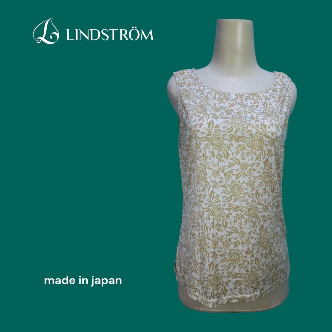 Vintage 2000s LINDSTORM Japan Brand FLoral Printed Sleeveless Cami Tank ...
