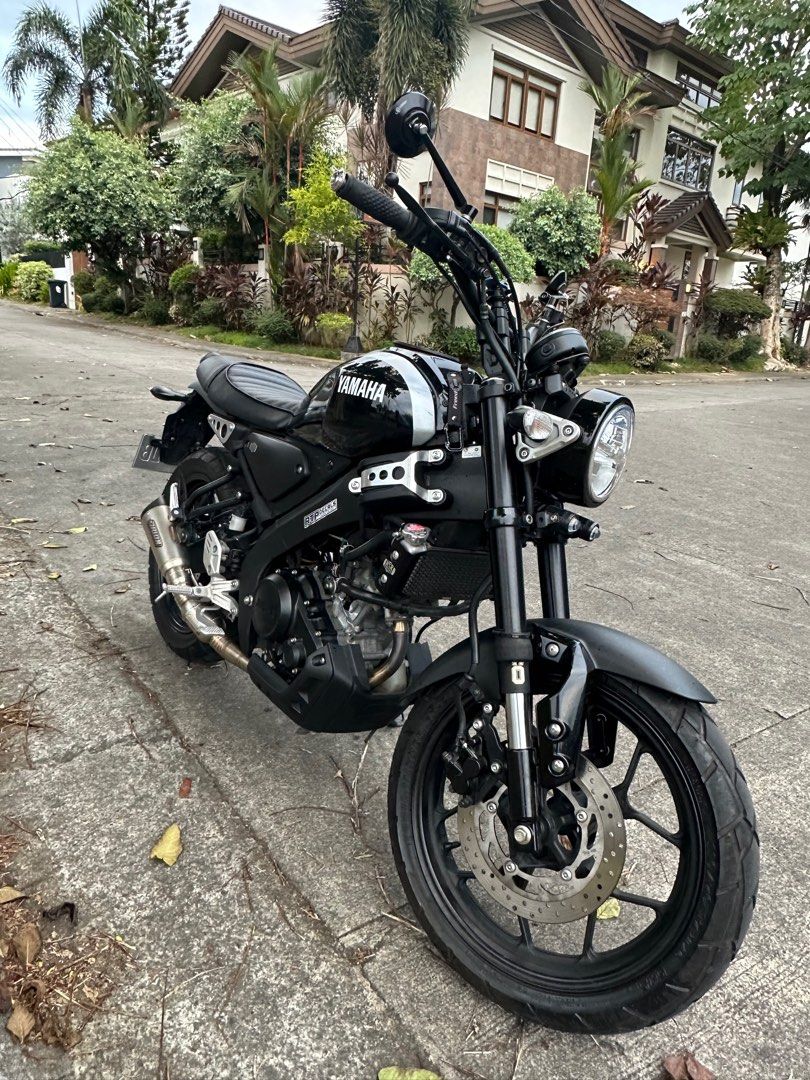 Yamaha xsr 155 matte black, Motorbikes, Motorbikes for Sale on Carousell