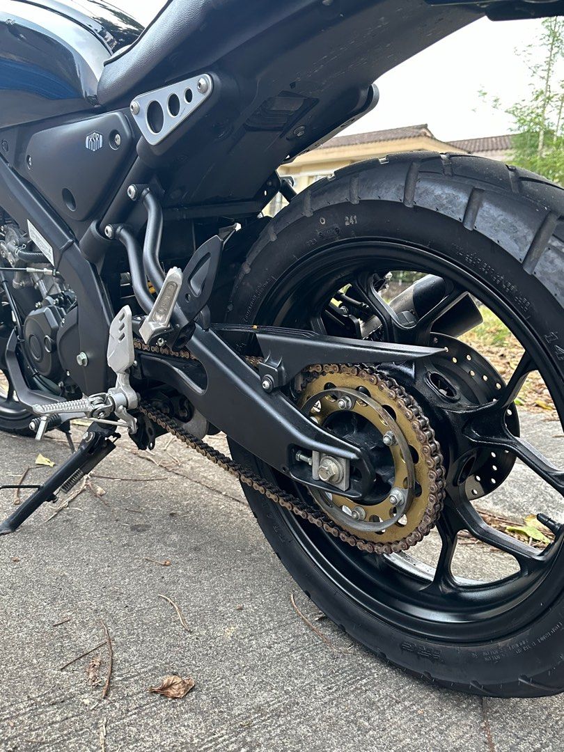 Yamaha xsr 155 matte black, Motorbikes, Motorbikes for Sale on Carousell