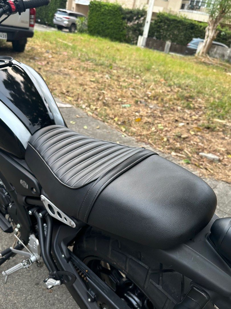 Yamaha xsr 155 matte black, Motorbikes, Motorbikes for Sale on Carousell
