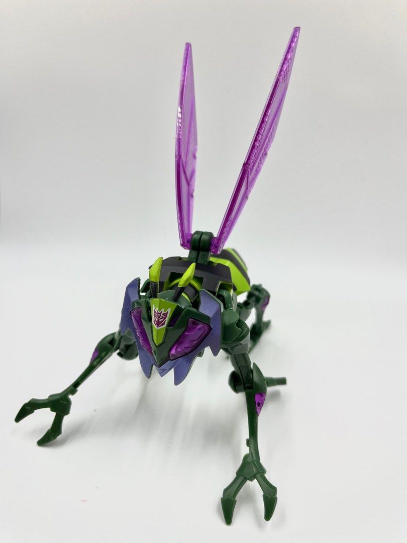 中古日版變形金剛08 Transfomers animated TFA TA 37 Waspinator 黃蜂勇士 有當地年玩具介紹紙有說明書 ...