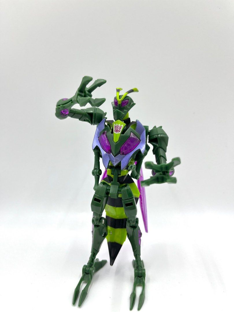 中古日版變形金剛08 Transfomers animated TFA TA 37 Waspinator 黃蜂勇士 有當地年玩具介紹紙有說明書 ...
