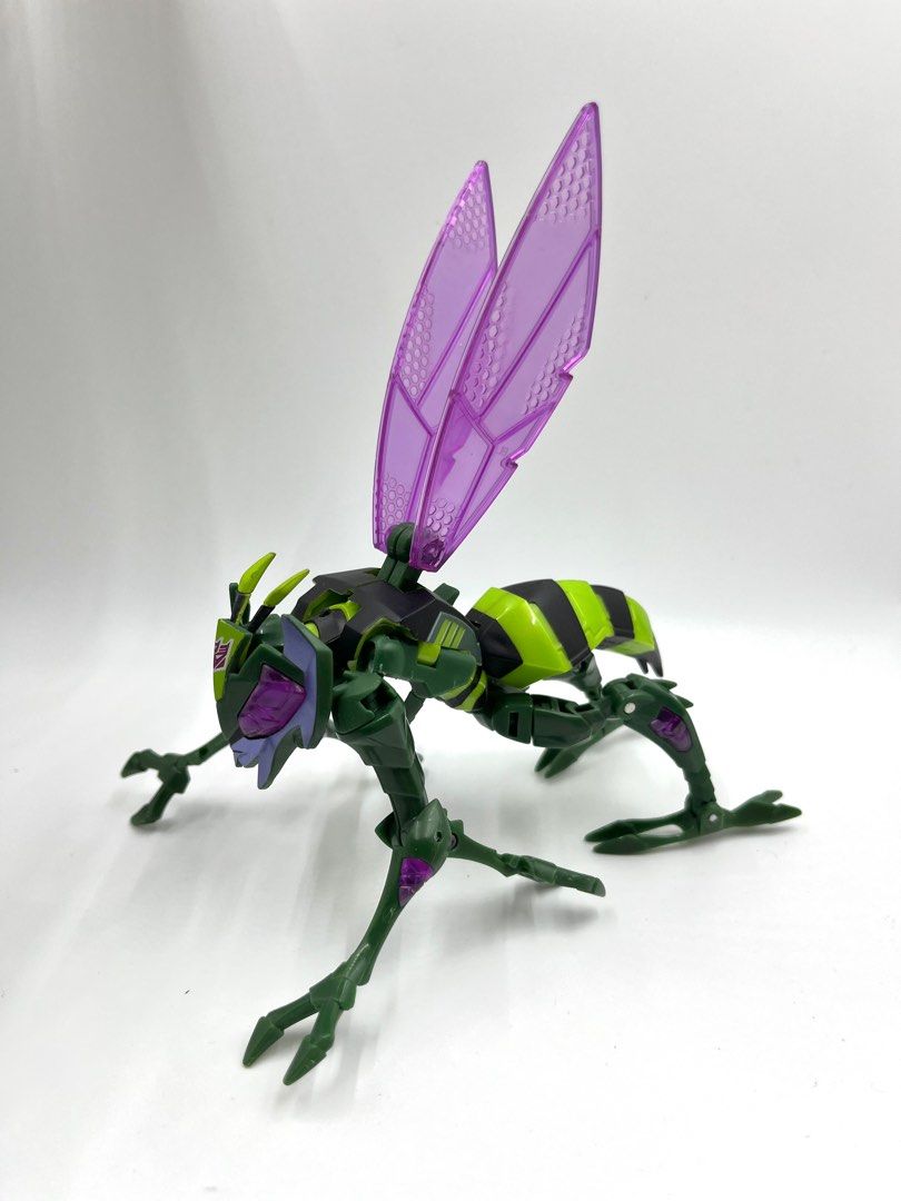 中古日版變形金剛08 Transfomers animated TFA TA 37 Waspinator 黃蜂勇士 有當地年玩具介紹紙有說明書 ...