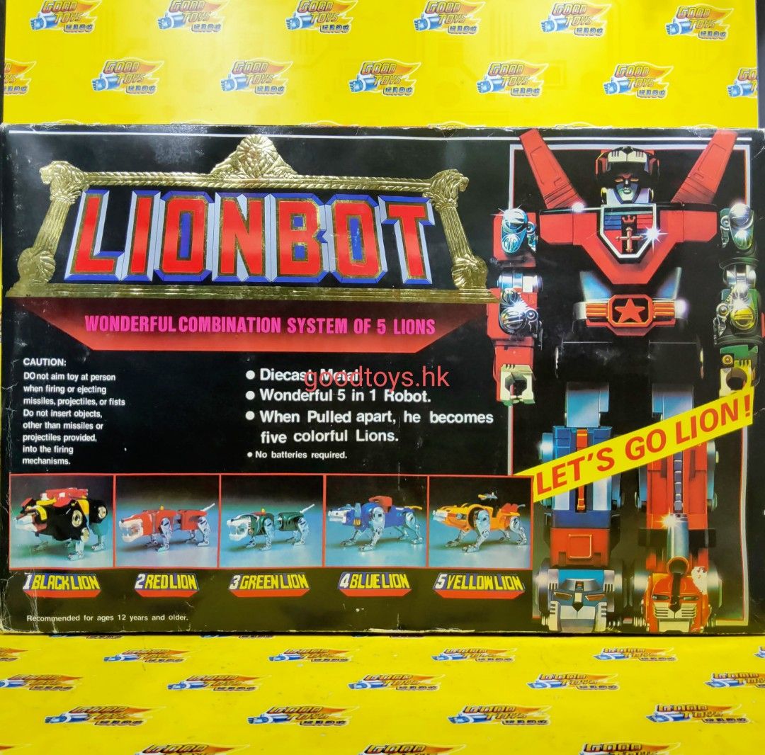 中古已開封 LIONBOT GOLION VOLTRON 1981 台灣版 超合金 百獸王 , 興趣及遊戲, 玩具 & 遊戲類 - Carousell