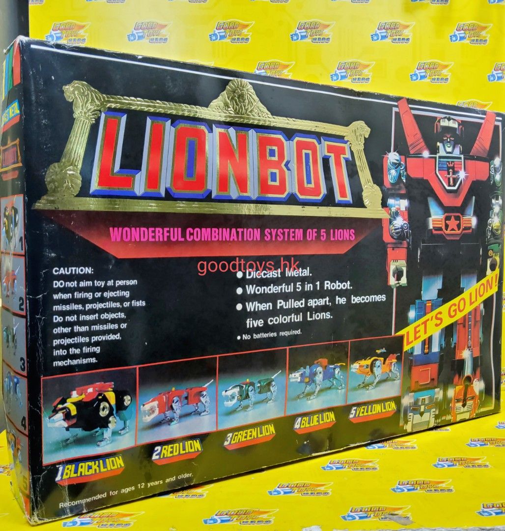 中古已開封 LIONBOT GOLION VOLTRON 1981 台灣版 超合金 百獸王 , 興趣及遊戲, 玩具 & 遊戲類 - Carousell