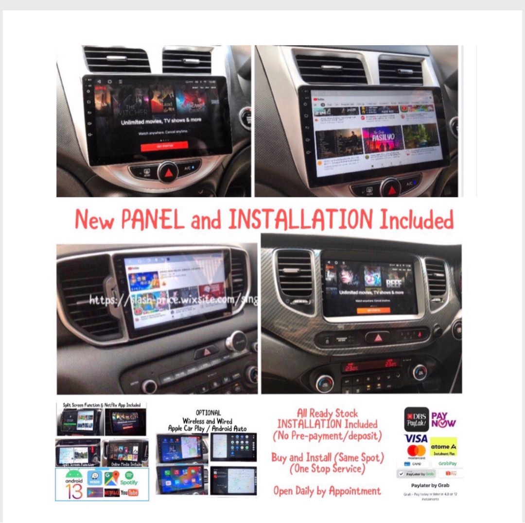 $310 Nett (2GB+32GB V13) with New Flush PANEL+INSTALLATION - Hyundai Accent Kia Caren Sportage 9 ...