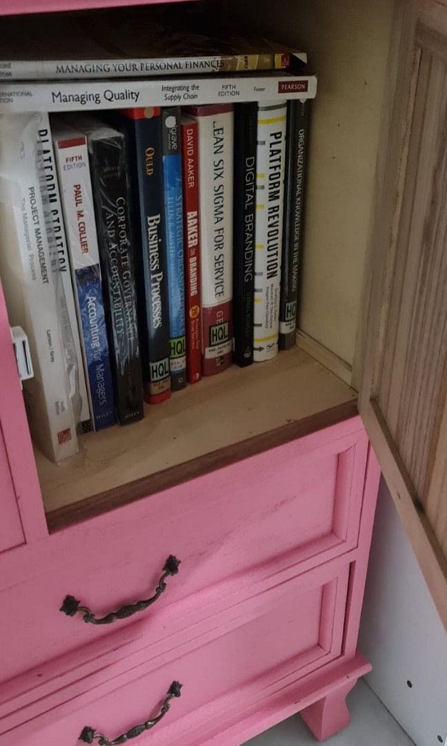 Chanel Pink 4 +1 Chest of Drawer Cabinet, Furniture & Home Living ...