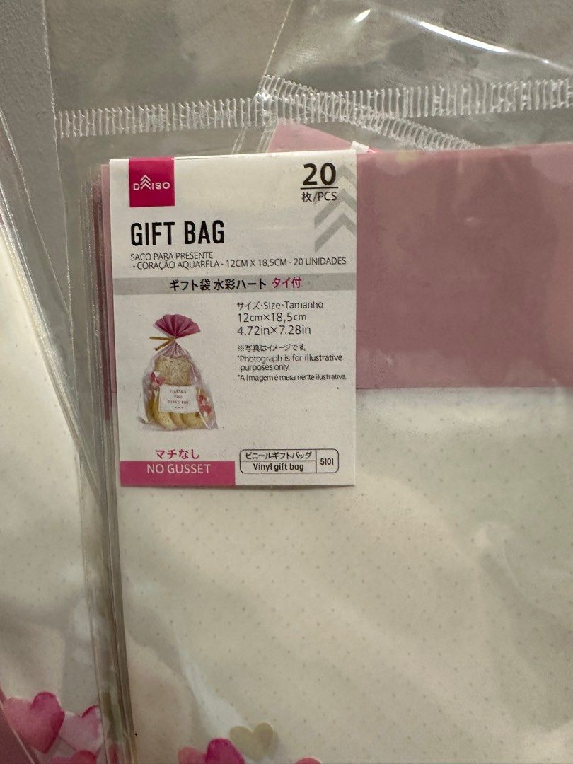 $6 for 59 pcs of daiso gift bags, Hobbies & Toys, Stationery & Craft ...