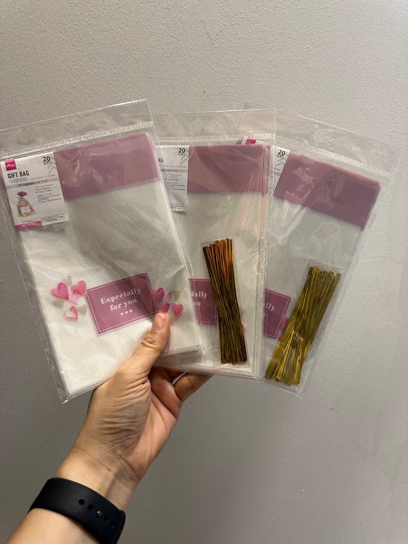 $6 for 59 pcs of daiso gift bags, Hobbies & Toys, Stationery & Craft ...