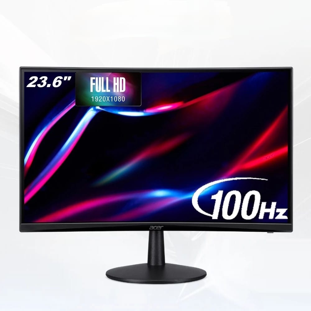 👍 Acer 24 Inch Full FHD Curved Screen Display Pro Gaming Monitor ...