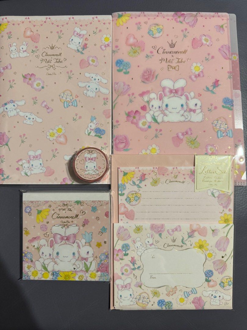 玉桂狗 Cinnamoroll x Miki Takei, 興趣及遊戲, 手作＆自家設計, 文具 - Carousell