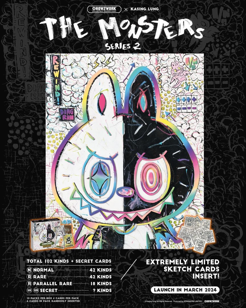 全新 Labubu HOW2WORK the monster series2 原箱 現貨, 興趣及遊戲, 玩具 & 遊戲類 - Carousell