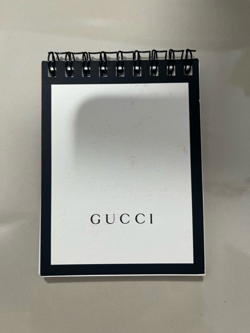 Authentic Gucci mini notepad, Luxury, Accessories on Carousell
