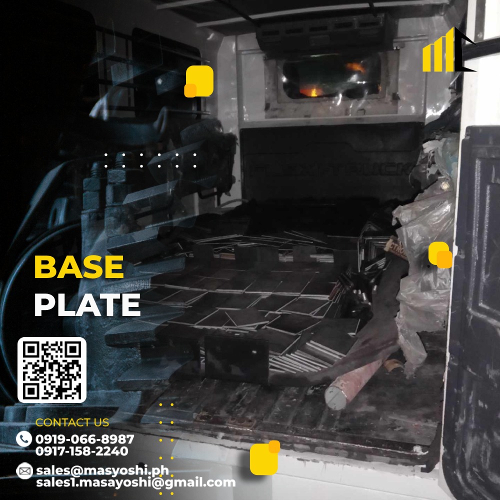 Base Plate 30cm x 30cm x 25mm THK with 2 holes in the middle 32mm dia73 ...