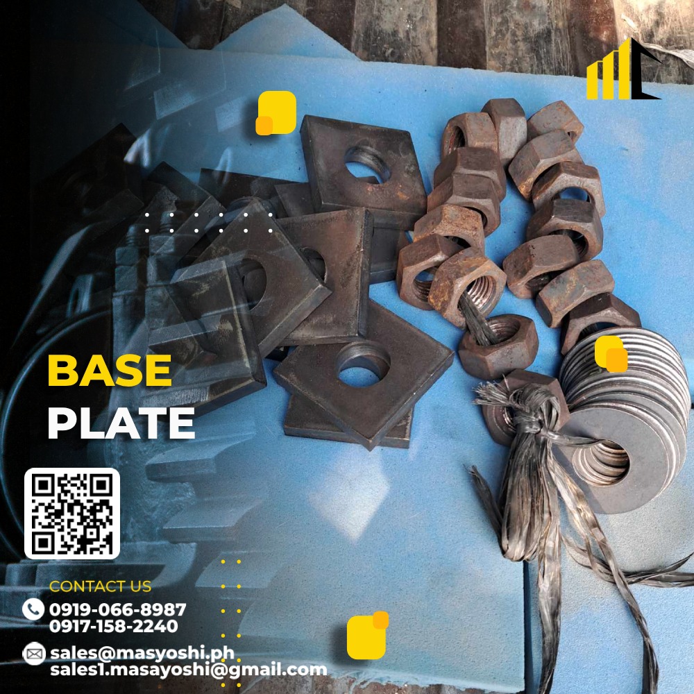 Base Plate A36 250 x 250 x 10mm with 4 holes (for anchor bolt)53 ...