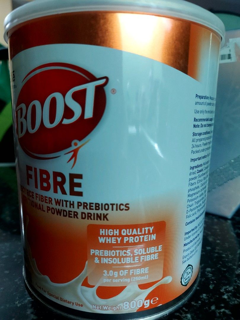 Boost Fibre Nutritional Powder Drink1, Health & Nutrition, Health ...