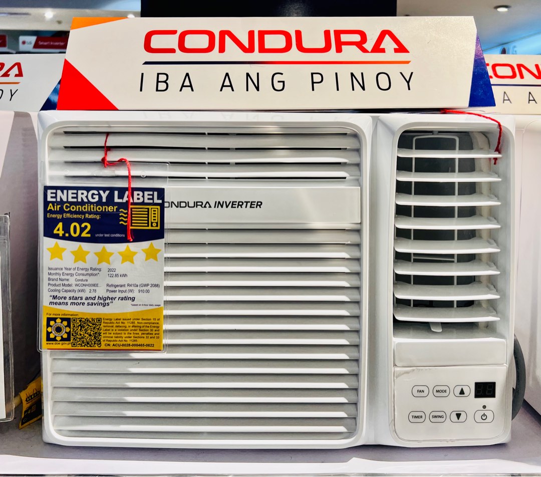 Brand New Condura WCONH008EEVC2 0.75hp Window-type Inverter Aircon ...