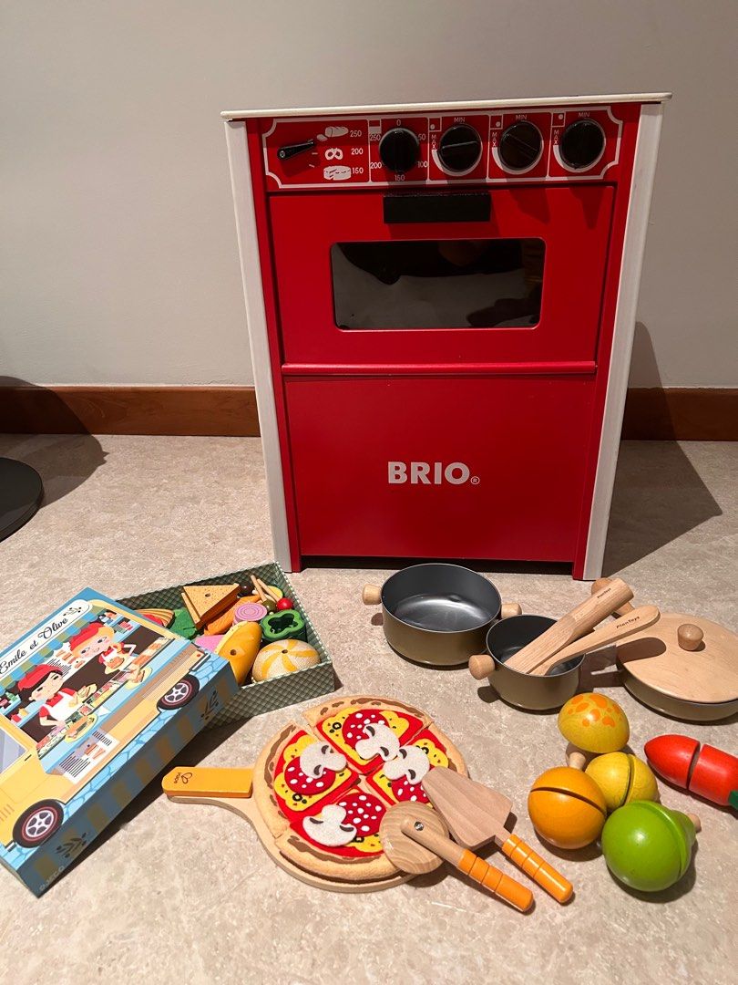 Brio Kitchen set with Plan Toys accessories and Emily et Olive Sandwich ...