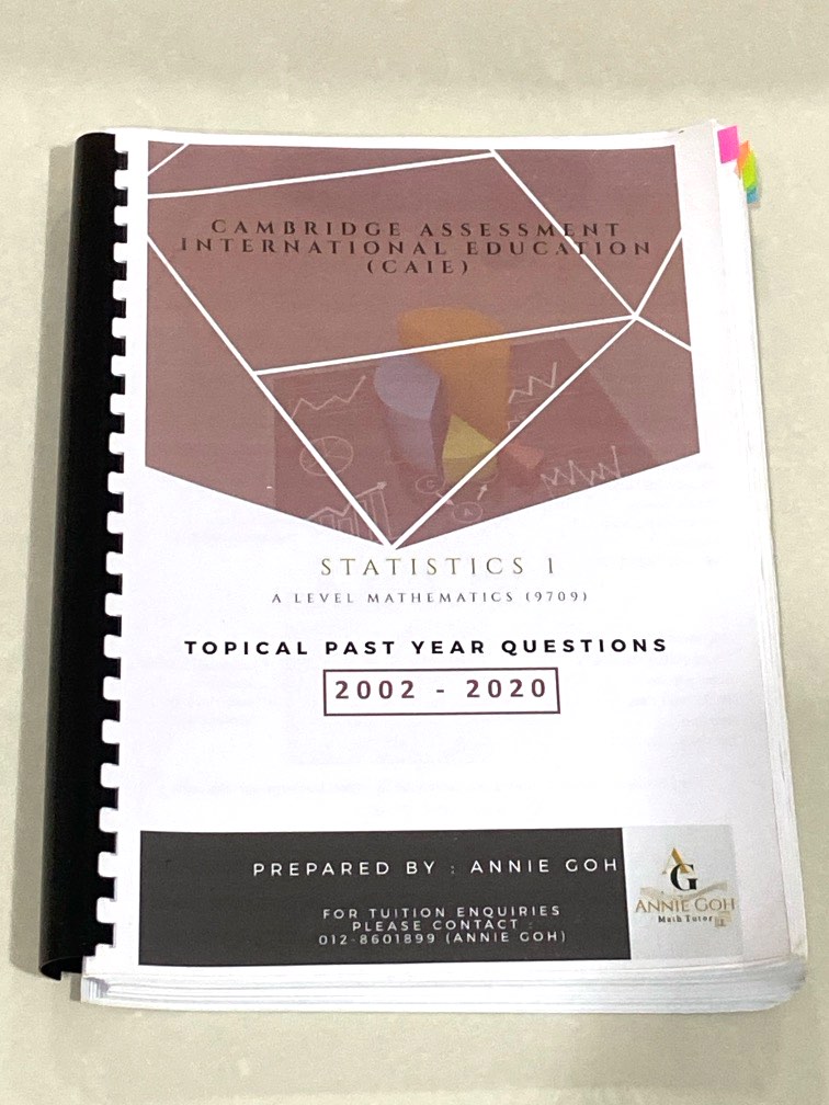 Cambridge A Level Mathematics (9709) Statistics I, Hobbies & Toys ...